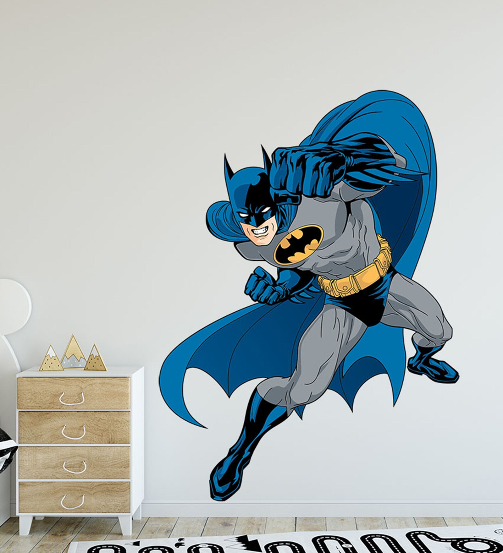 Buy Blue Vinyl Warner Bros Batman Matte Finish Wall Sticker by Spinn ...