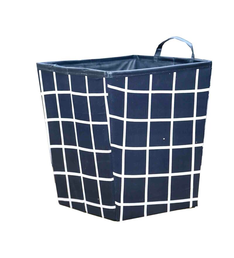 Buy Black 20 Ltr MDF and Polyester Open Dustbin by My Gift Booth Online ...