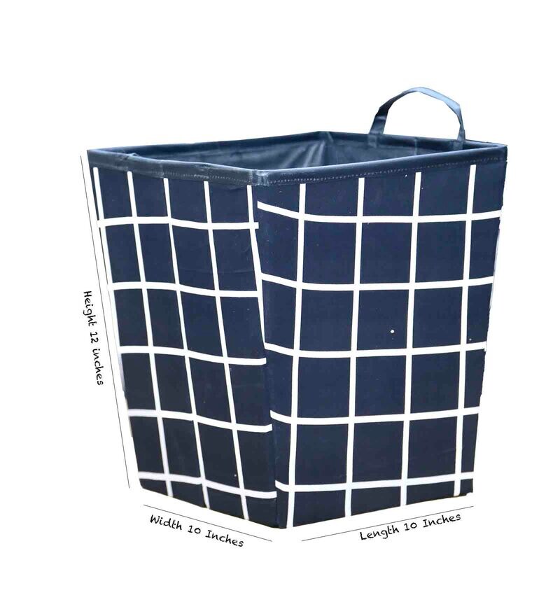 Buy Black 20 Ltr MDF and Polyester Open Dustbin by My Gift Booth Online ...