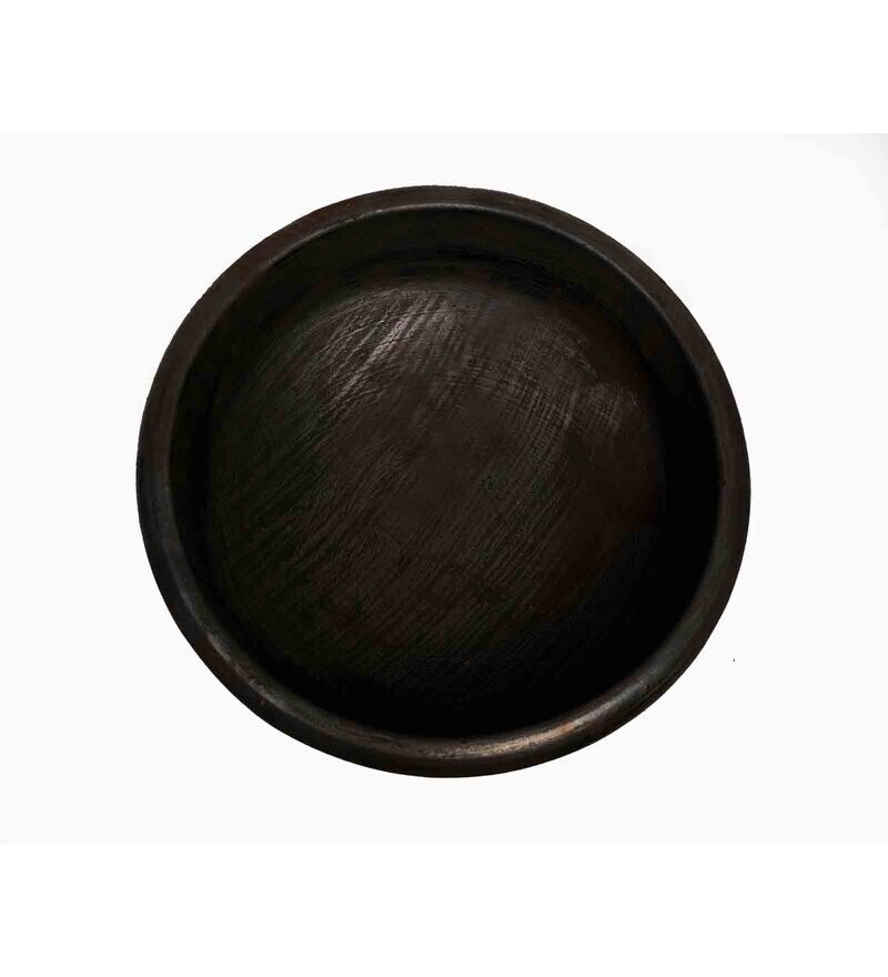 Buy Black Clay Pot 1 Litre By Ecocraft India Online - Pots and Handis ...