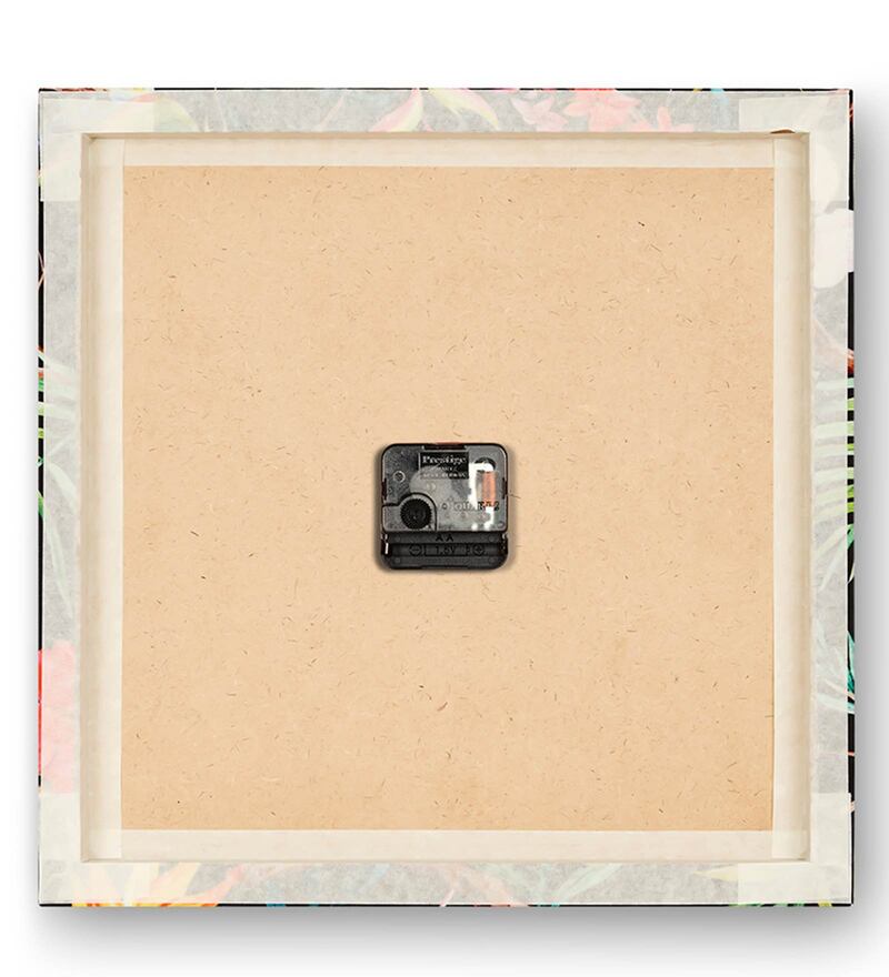 Buy Black MDF Framed Analog Wall Clock by SEJ by Nisha Gupta Online ...