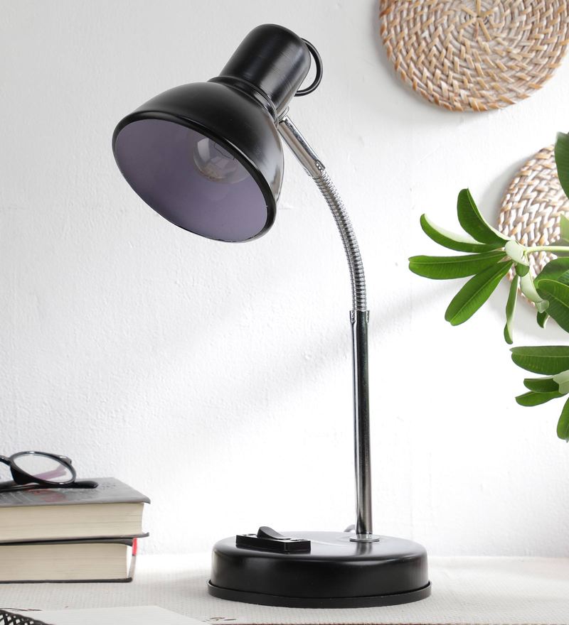 Buy Zeynep Black Study Lamp With Metal Base By Tu Casa Online - Work ...