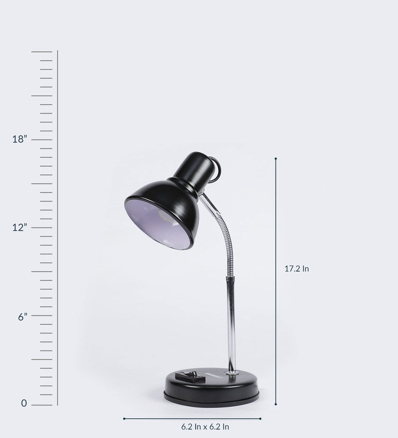 Buy Zeynep Black Study Lamp With Metal Base By Tu Casa Online - Work ...