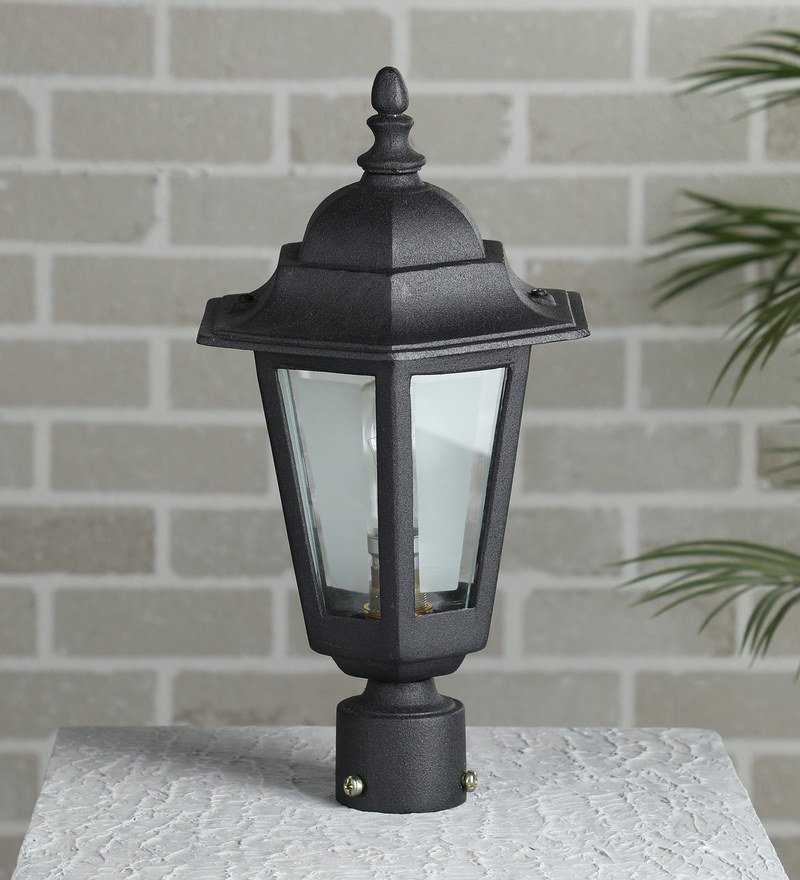 Buy Black Metal Gate Light By Superscape Outdoor Lighting Online - Gate ...
