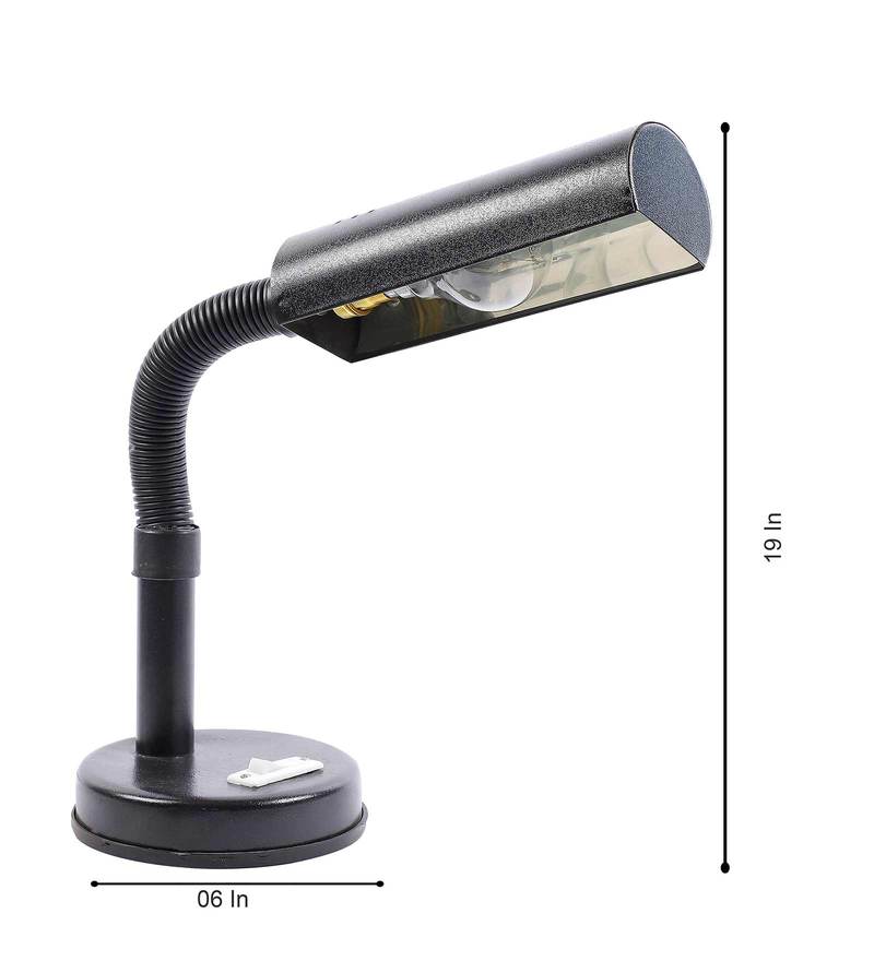 Buy Cherosi Black Study Lamp With Metal Base By Tu Casa Online - Work ...