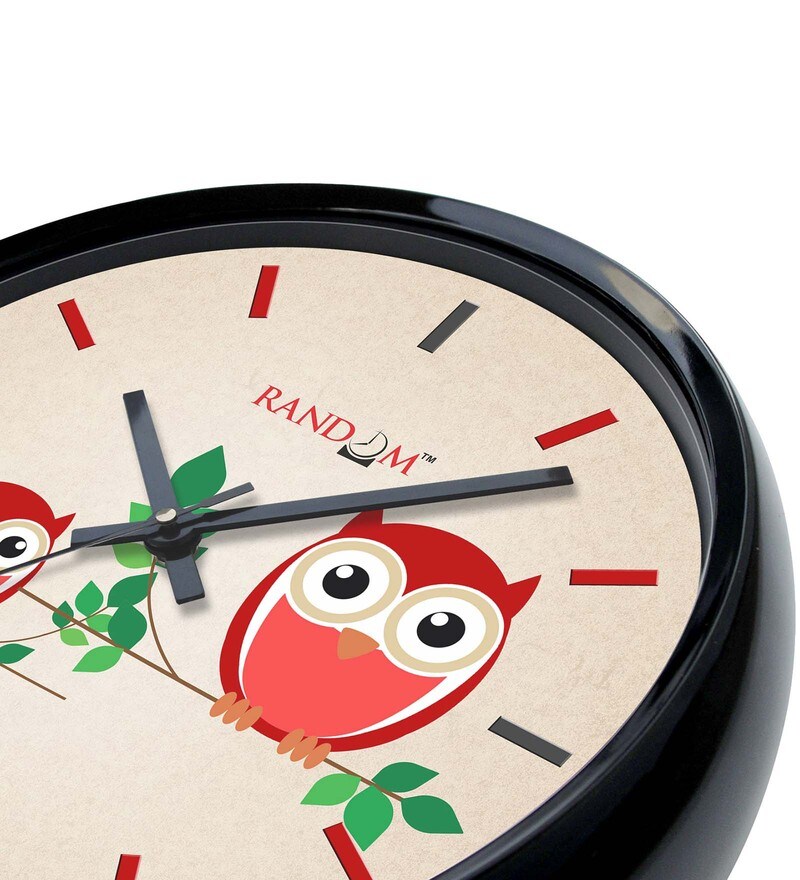 Buy Black Plastic Analog Wall Clock by Random Online - Kids Wall Clocks ...