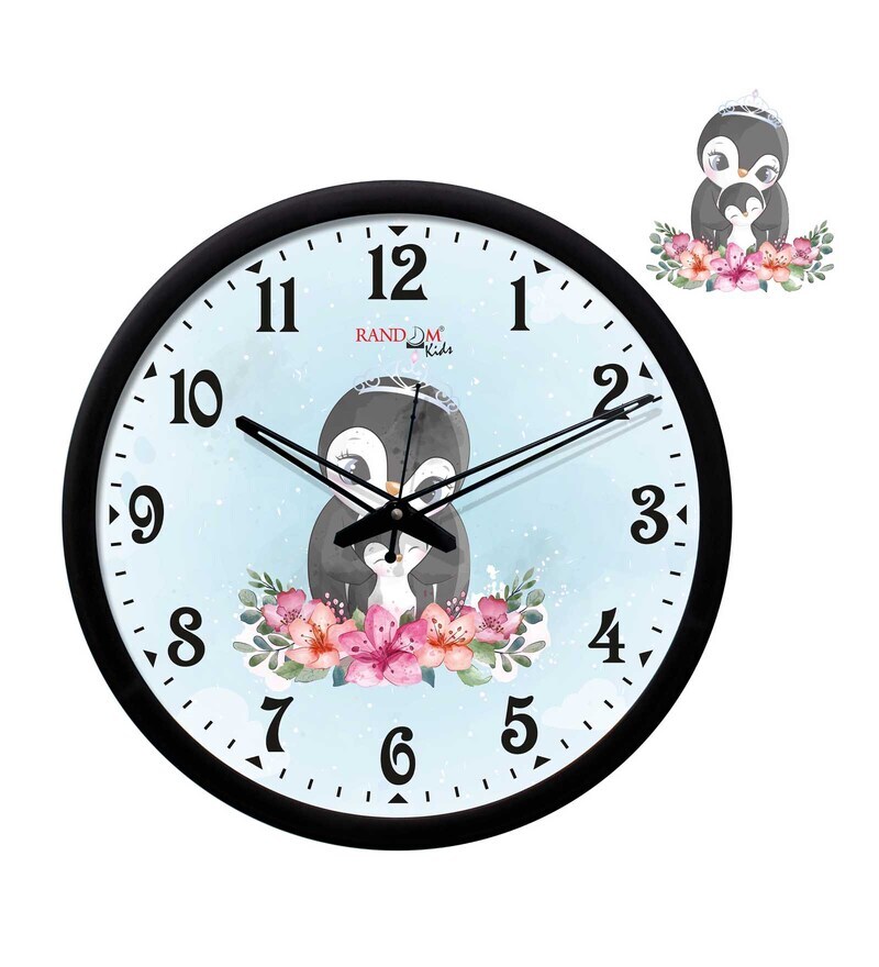 Buy Black Plastic Analog Wall Clock by Random Online - Kids Wall Clocks ...