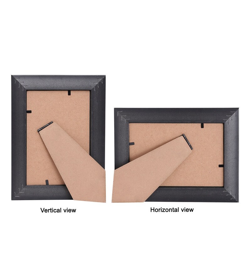 Buy Black Synthetic wood Set of 2 Table Photo Frames by Random Online ...