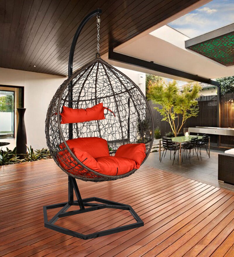 Buy Blok Swing in Brown & Black Colour by Outkraft Online - Swings ...