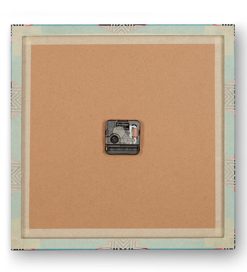 Buy Blue Engineered Wood Analog Wall Clock by Sej by Nisha Gupta Online ...