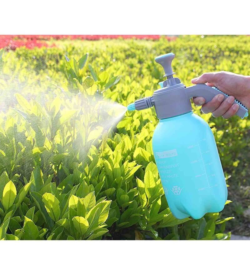 Buy Blue Plastic 2 Ltrs Water Spray Bottle Gardening Tool By House of ...