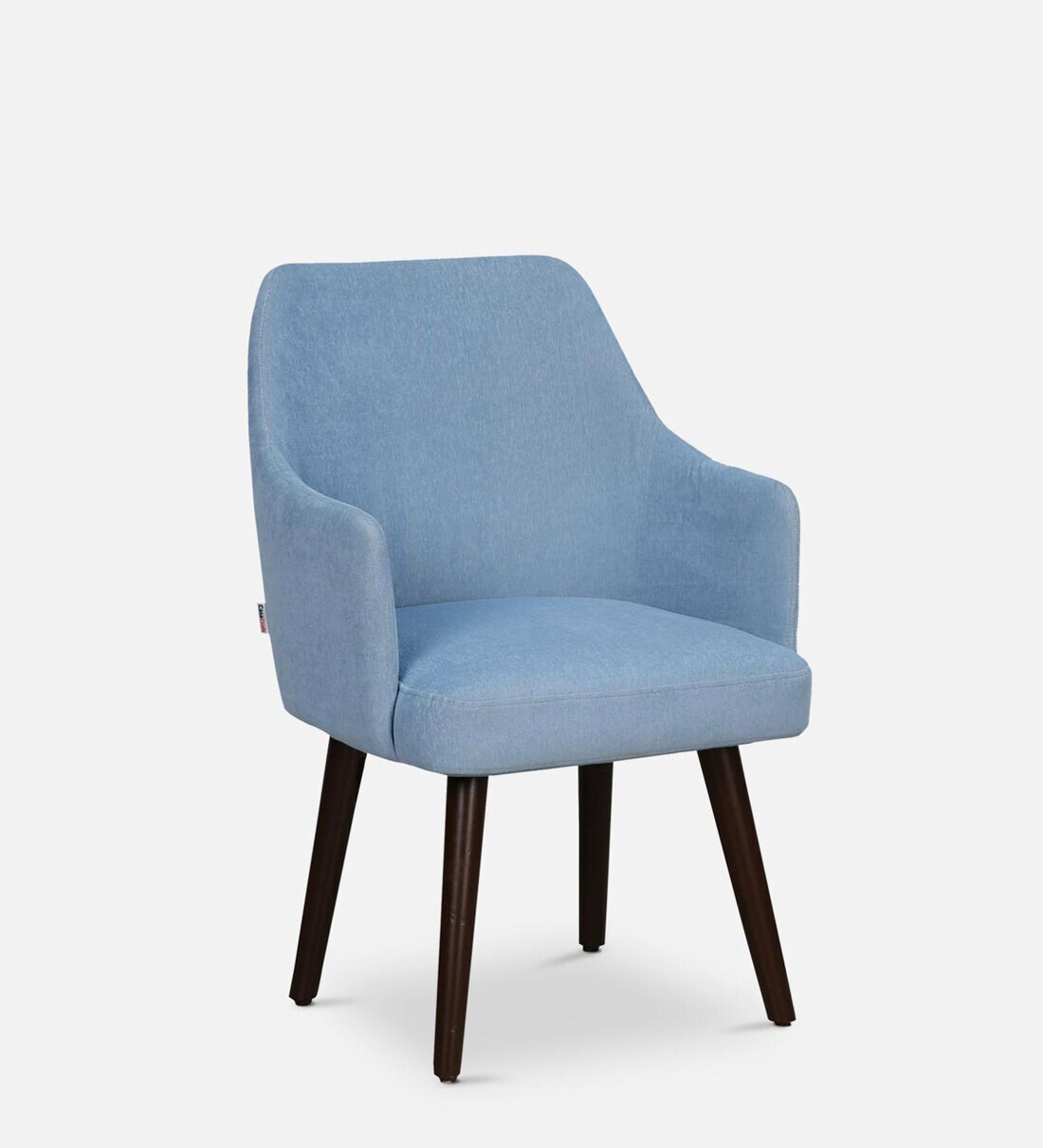 Buy Bolivar Velvet Fabric Dining Chair In Opal Blue Colour Online ...