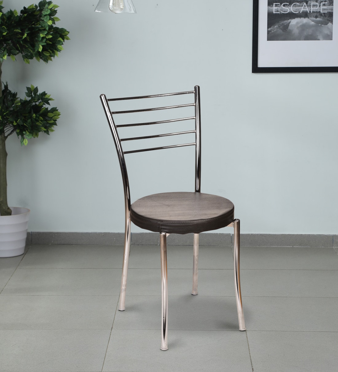 Buy Bonanza Metal Cafe Chair in Black Colour at 44% OFF by Tealkart ...