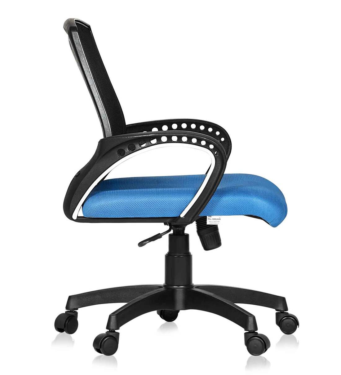 Buy Boom Ergonomic Chair In Blue Colour By Da Urban Online - Mid Back ...