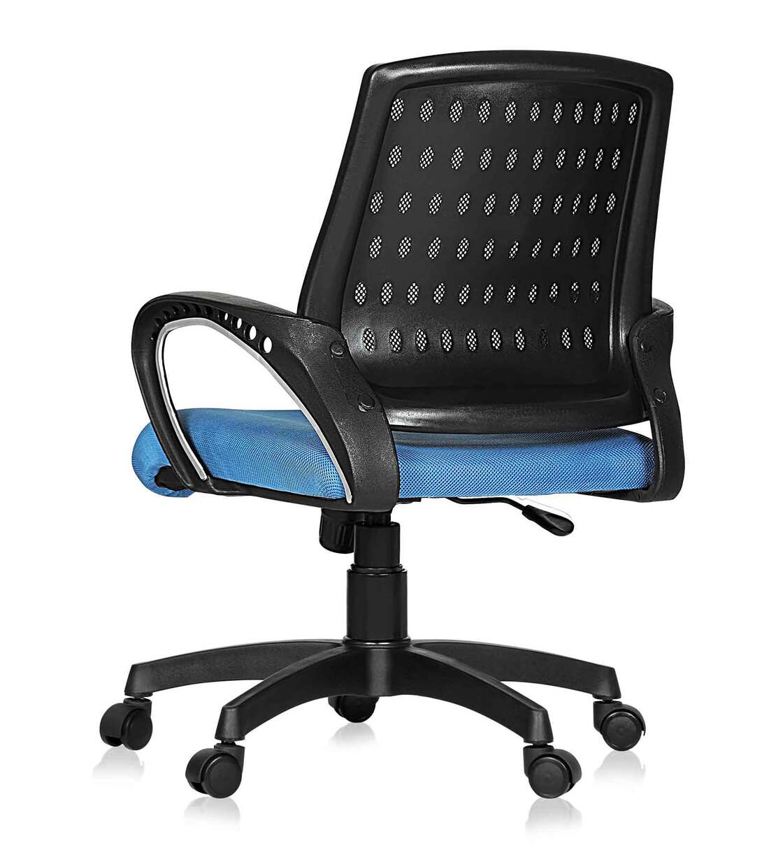 Buy Boom Ergonomic Chair In Blue Colour By Da Urban Online - Mid Back ...