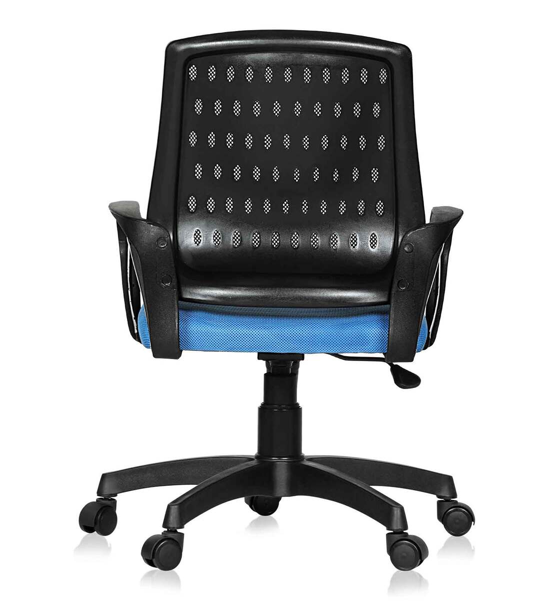 Buy Boom Ergonomic Chair In Blue Colour By Da Urban Online - Mid Back ...