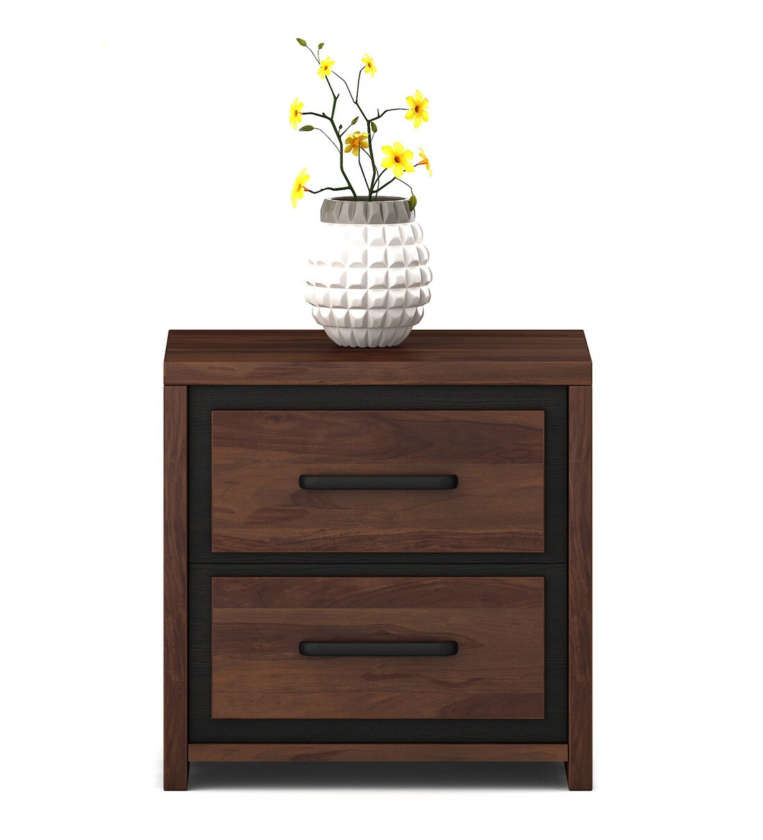 Buy Boston Bedside Table in Sheesham Finish with Drawer by Spacewood ...