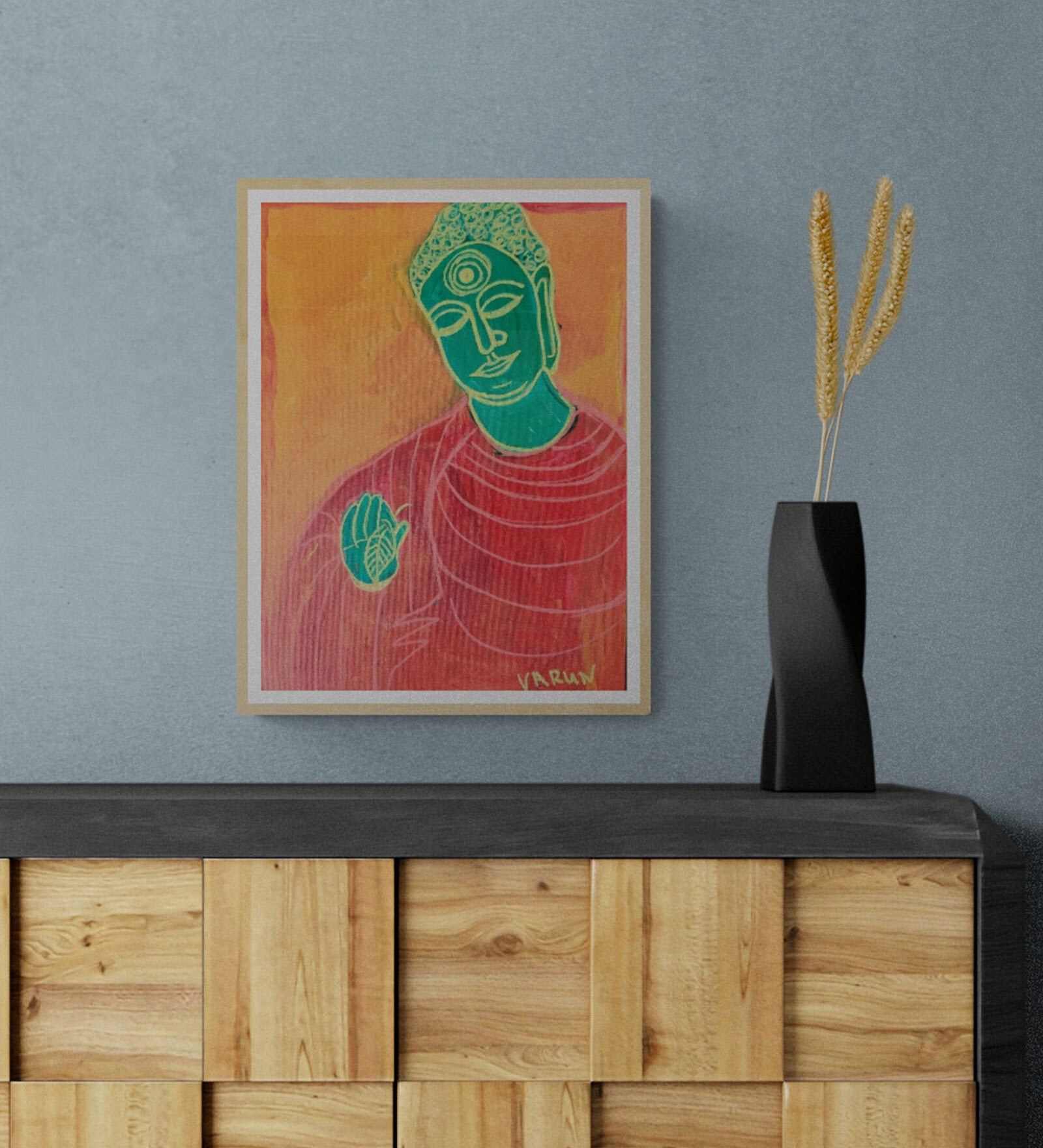 Buy Bodhi Satva Handmade Acrylic On Unframed Canvas Painting at 10% OFF ...