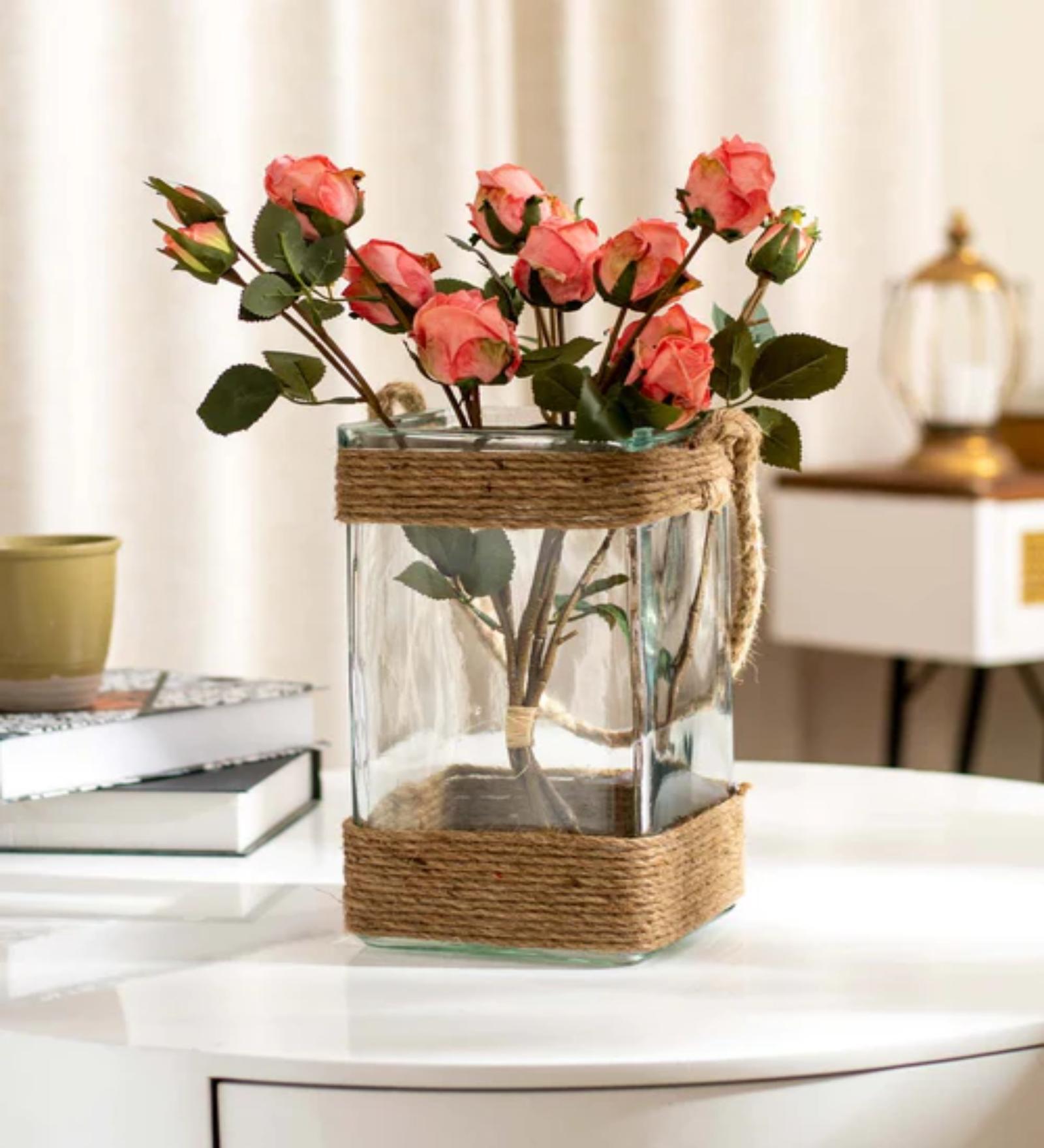 Buy Boho Chic Transparent Glass Vase at 25% OFF by The Decor Kart ...