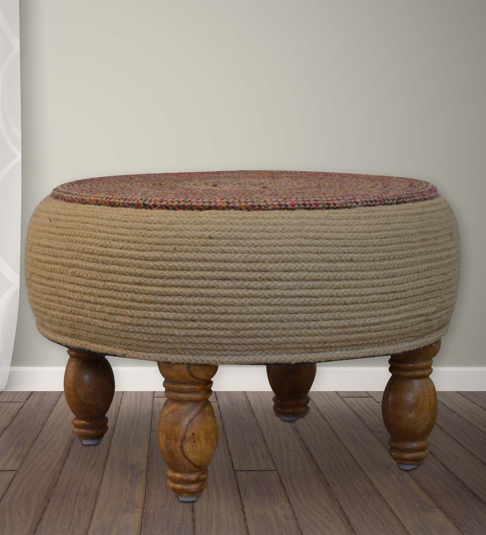 Buy Boho Chic Ottoman by Desi jugaad Online - Ottomans & Pouffes ...