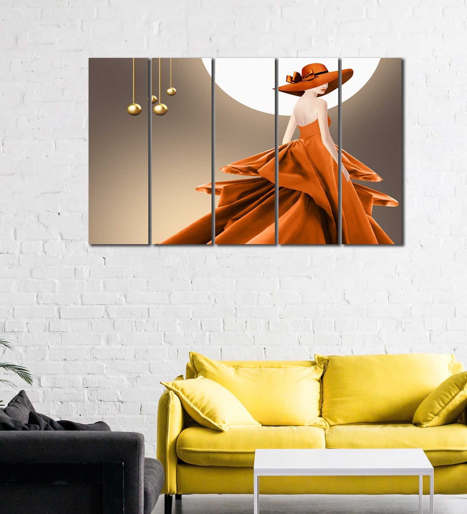 Buy Bold And Beautiful Lady MDF Art Panel Set of 5 at 32% OFF by Wens ...