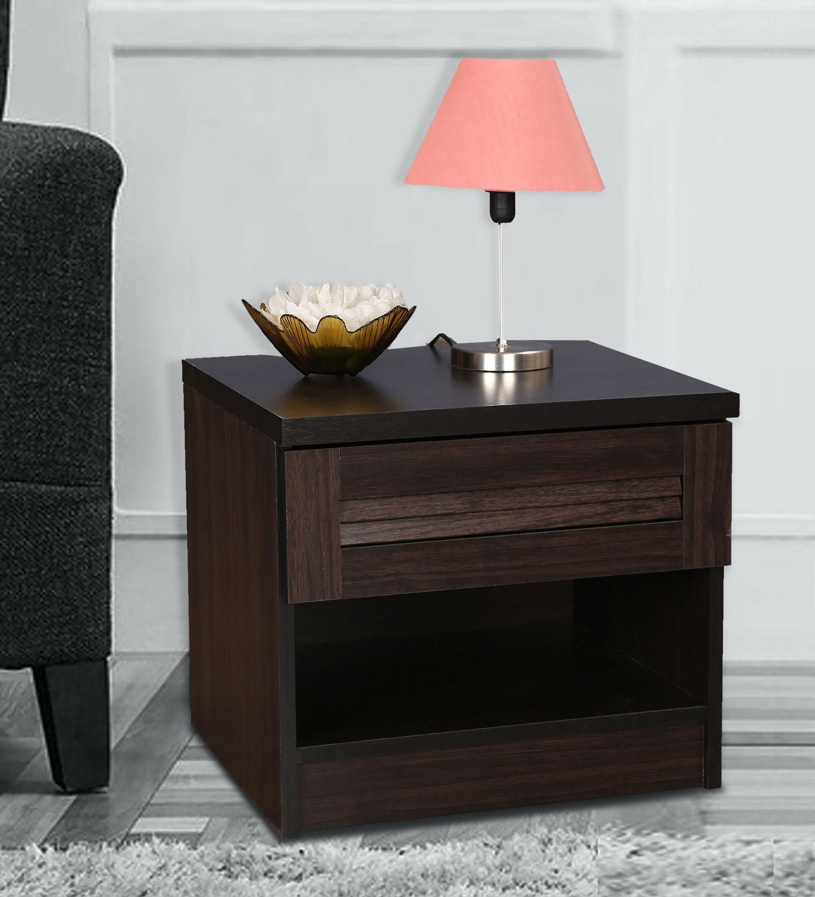 Buy Bolton Night Stand in Wenge Colour at 6% OFF by HomeTown | Pepperfry