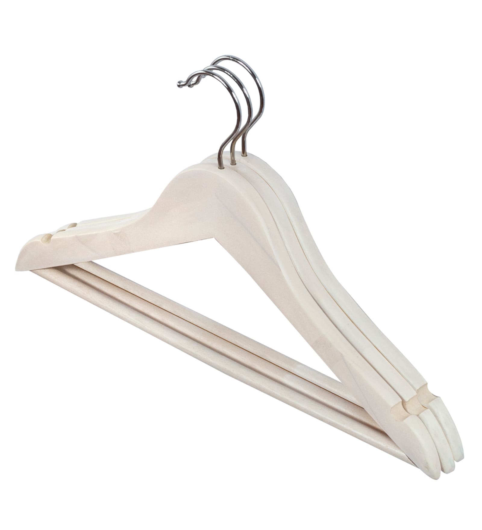 Buy Wood Off White Hanger, Set of 12 by Bonita at 11% OFF by Bonita ...