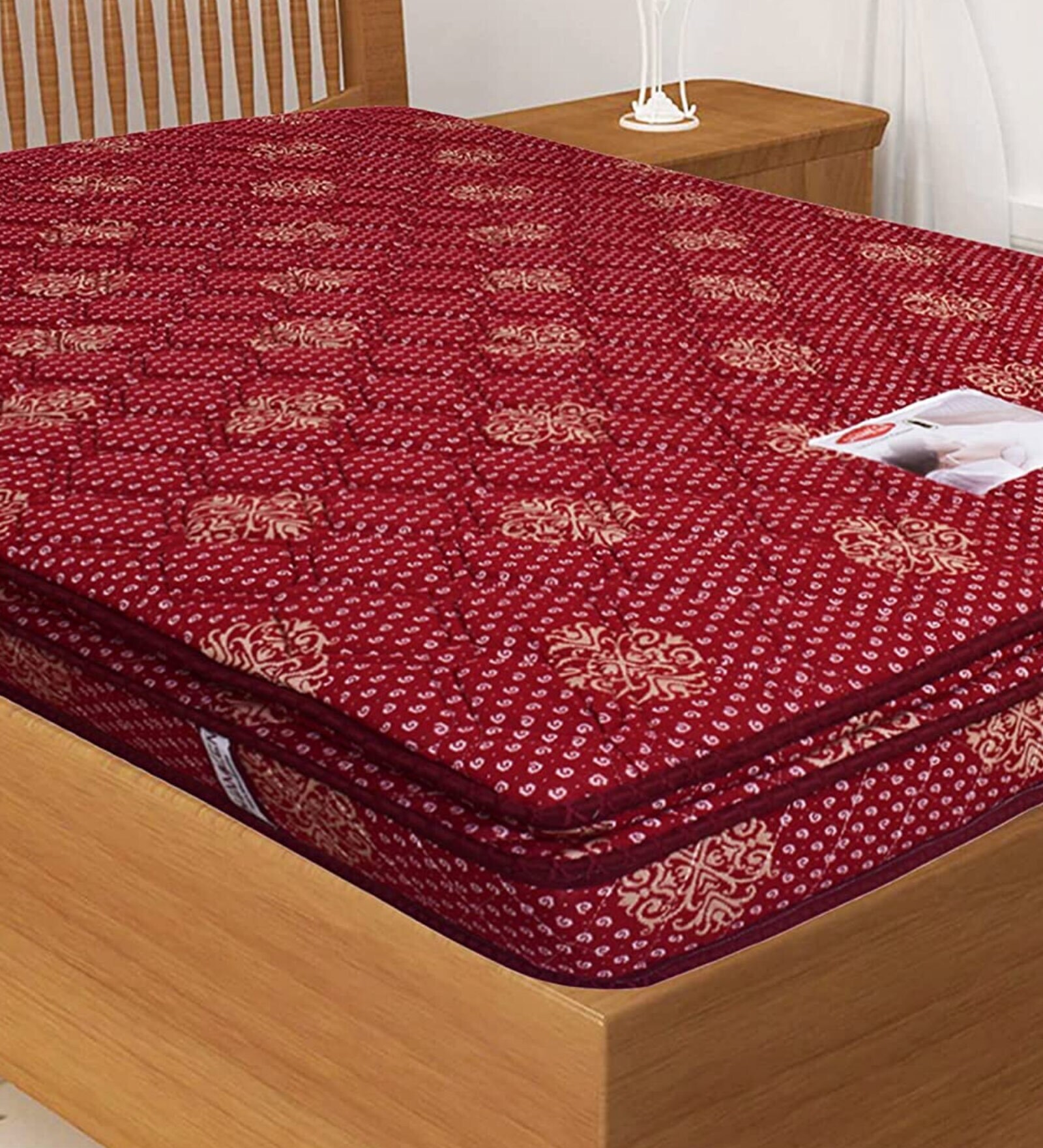 Buy Mod Dual Comfort 8 inch Bonnell Spring Queen Size Mattress in Red ...