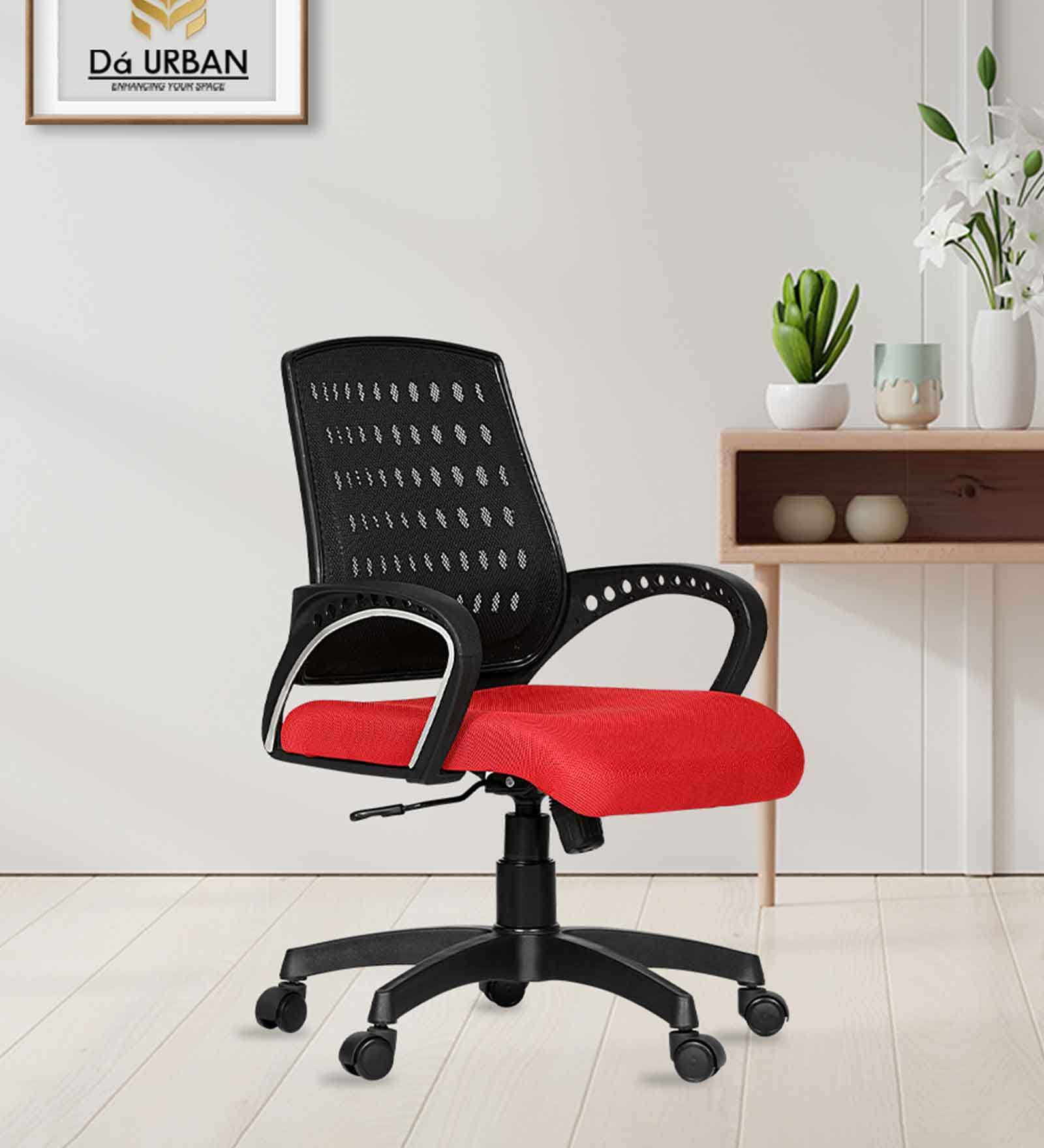 Buy Boom Ergonomic Chair In Red Colour at 50% OFF by Da Urban | Pepperfry