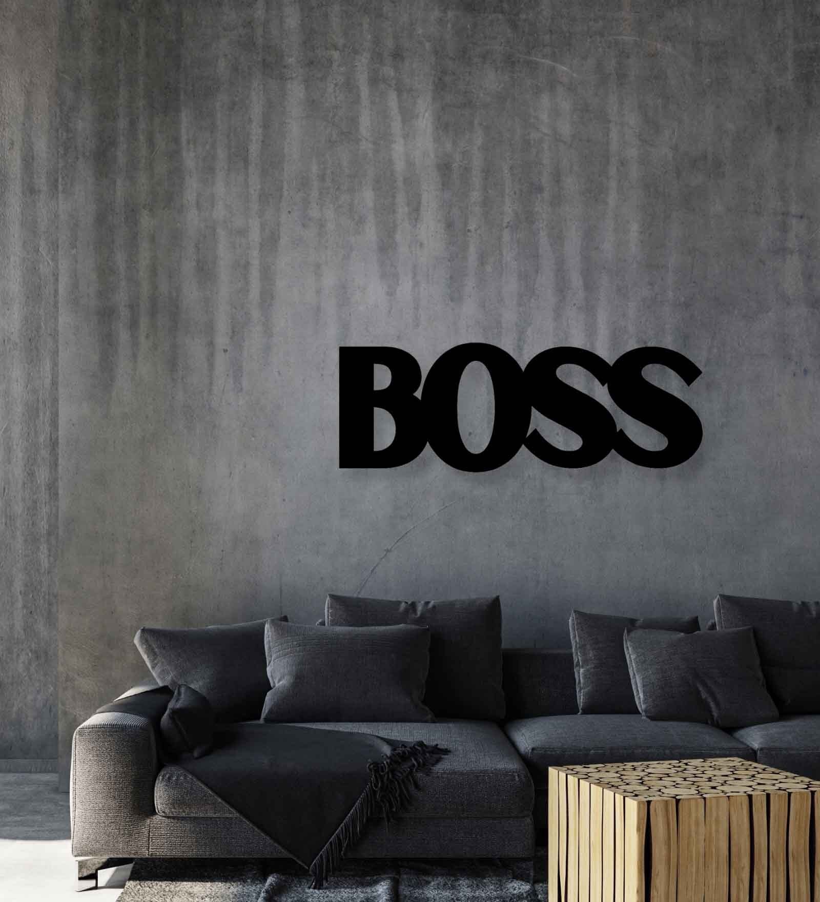 Buy Boss Black Mild Steel Wall Art at 23% OFF by Elysian Dekor | Pepperfry
