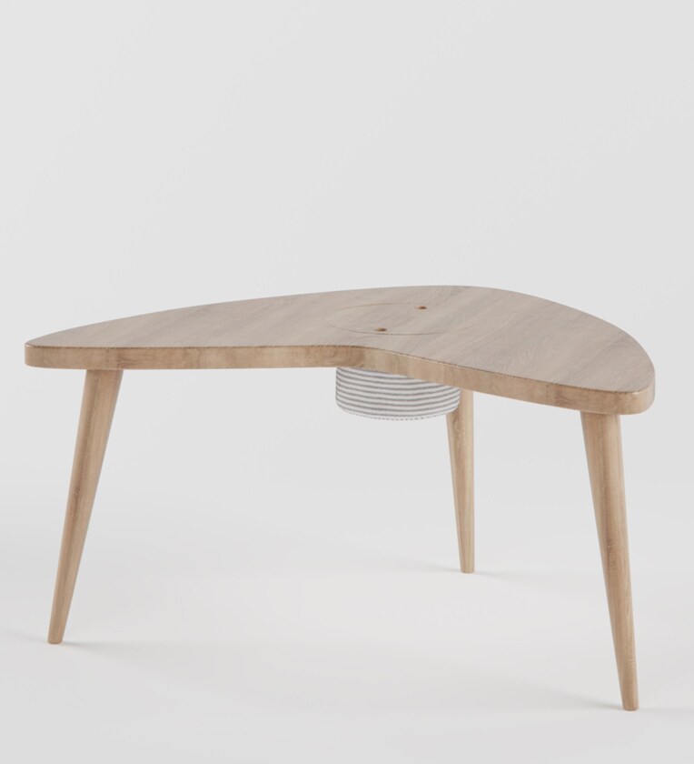 Buy Boomerang Activity Table with Storage Pouch in Oak Colour by Boingg ...