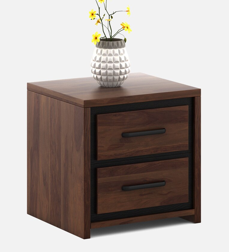 Buy Boston Bedside Table in Sheesham Finish with Drawer by Spacewood ...