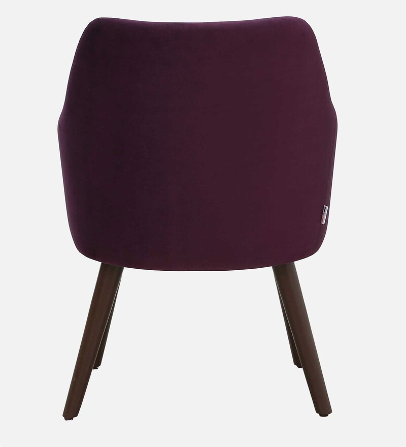 Buy Bolivar Velvet Dining Chair In Purple Colour Online - Contemporary ...