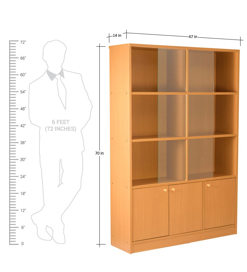 Buy Daisuke Book Shelf in Beech Finish by Mintwud Online - Modern Book ...