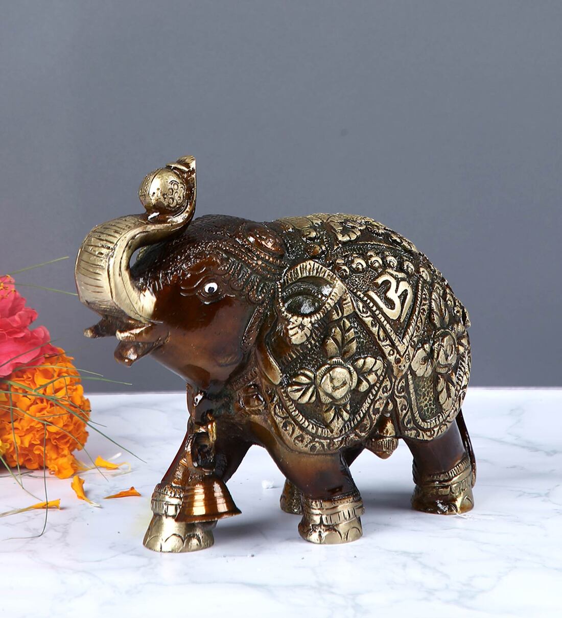 Buy Brass Elephant Figurine at 54% OFF by Aapno Rajasthan | Pepperfry