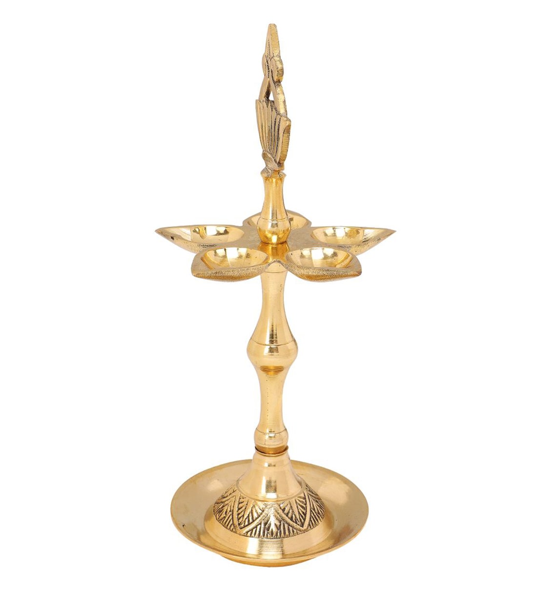 Buy Brass Kamal Masuri Diya Stand By BulkySanta Online - Diyas ...