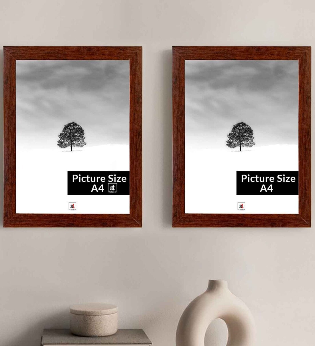 Buy Brown Photo frames Set Of 2 Decoration at 13% OFF by Art Street ...