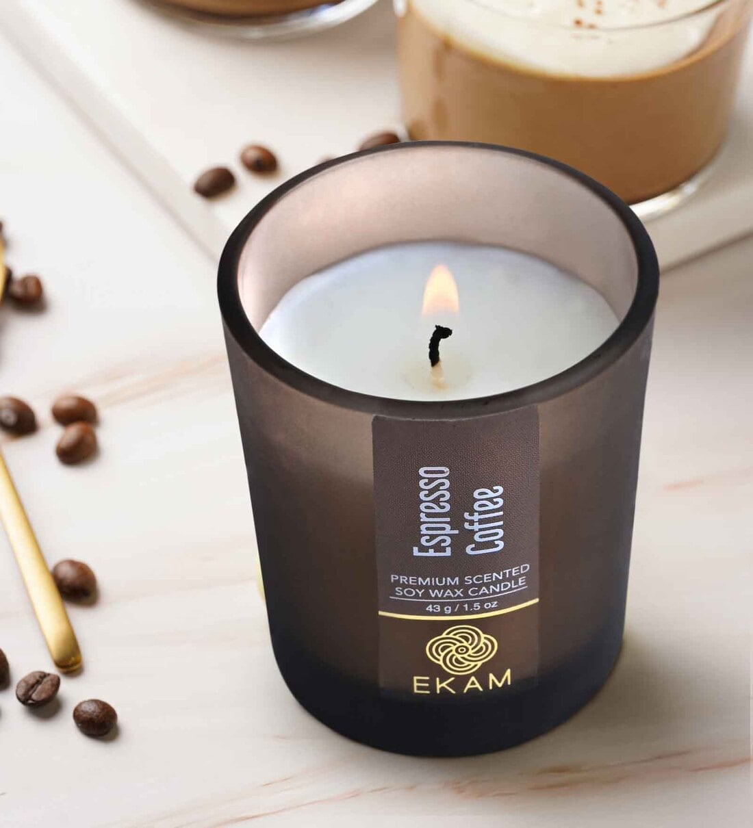 Buy Espresso Coffee Shot Glass Soy Wax Scented Candle at 25% OFF by ...