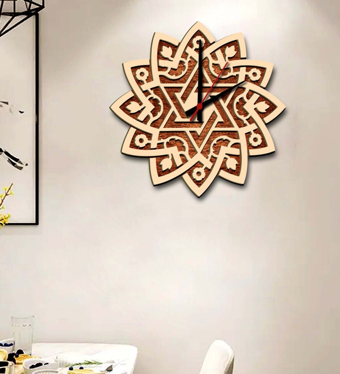 Buy Brown Engineered Wood Analog Wall Clock By WallMantra at 42% OFF by ...