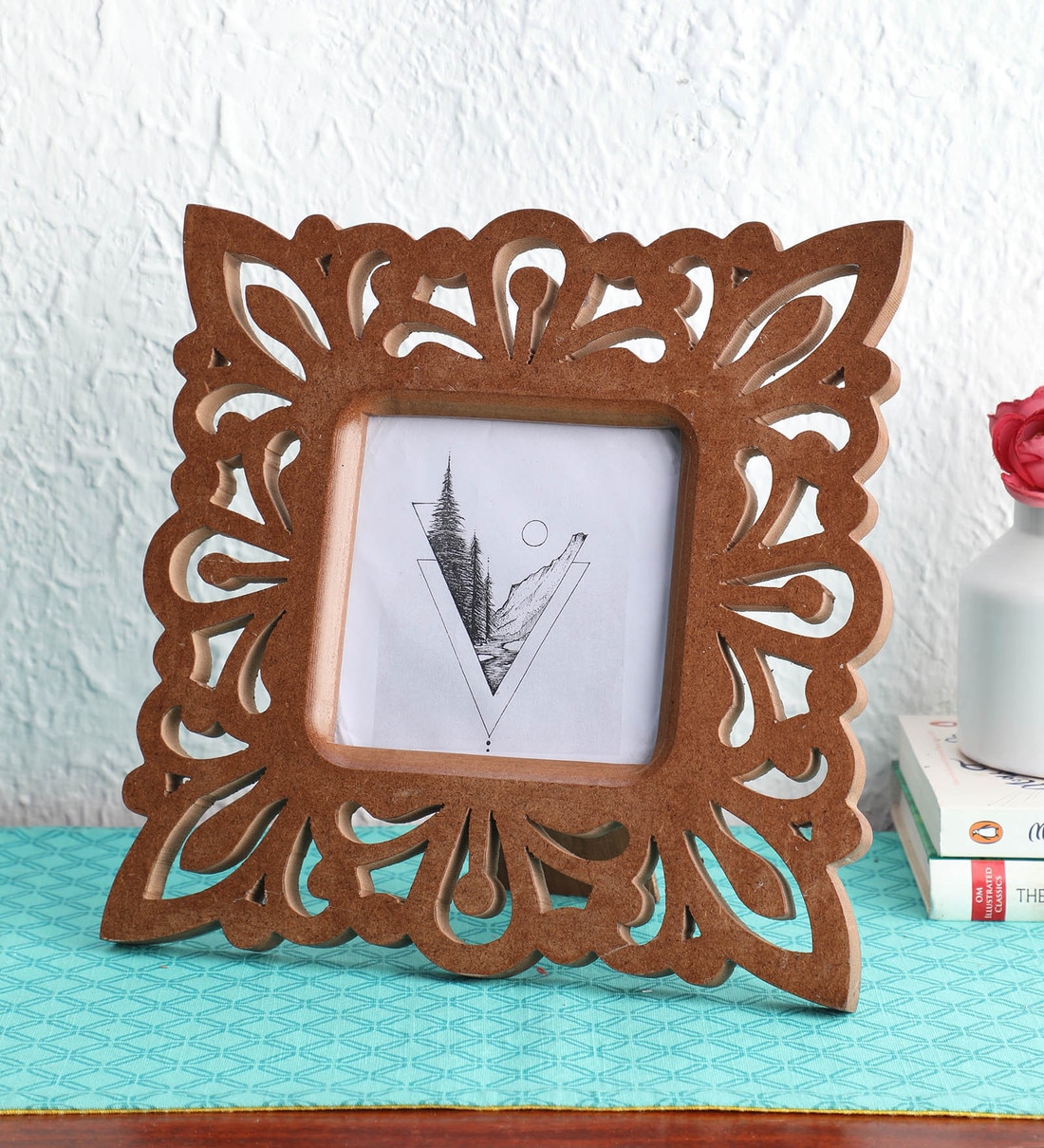 Buy Brown Engineered Wood Decorative Hand Crafted Photo Frame by The ...