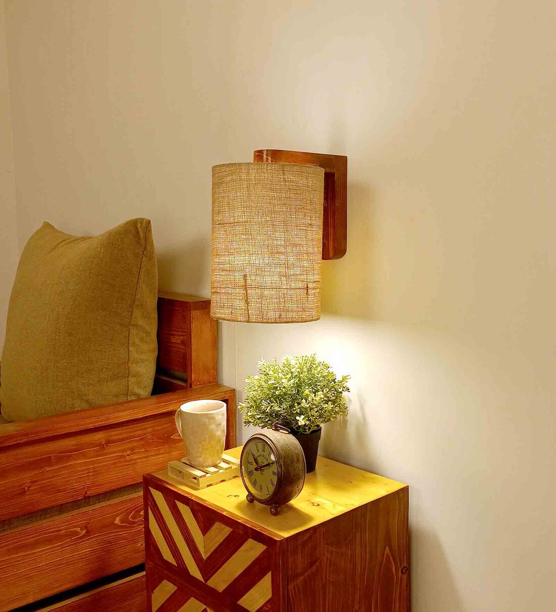 Buy Elementary Jute Shade Solid Wood Wall Sconces at 50% OFF by ...