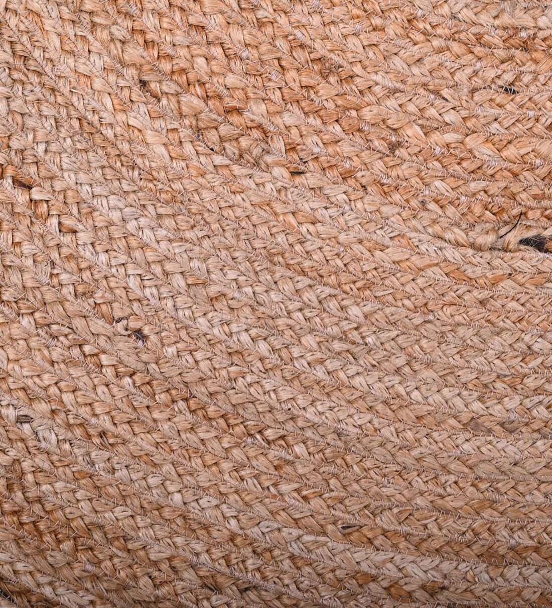 Buy Brown Jute Plain Solids 4 ft x 4 ft Hand Woven Carpet by ...