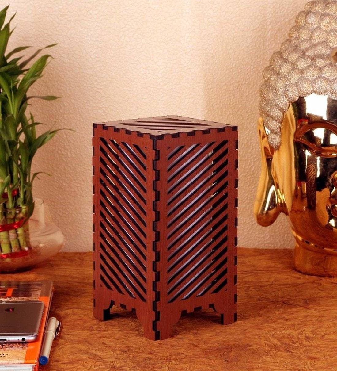 Buy Brown MDF Table Lamp by Sehaz Artworks at 65% OFF by Sehaz Artworks ...