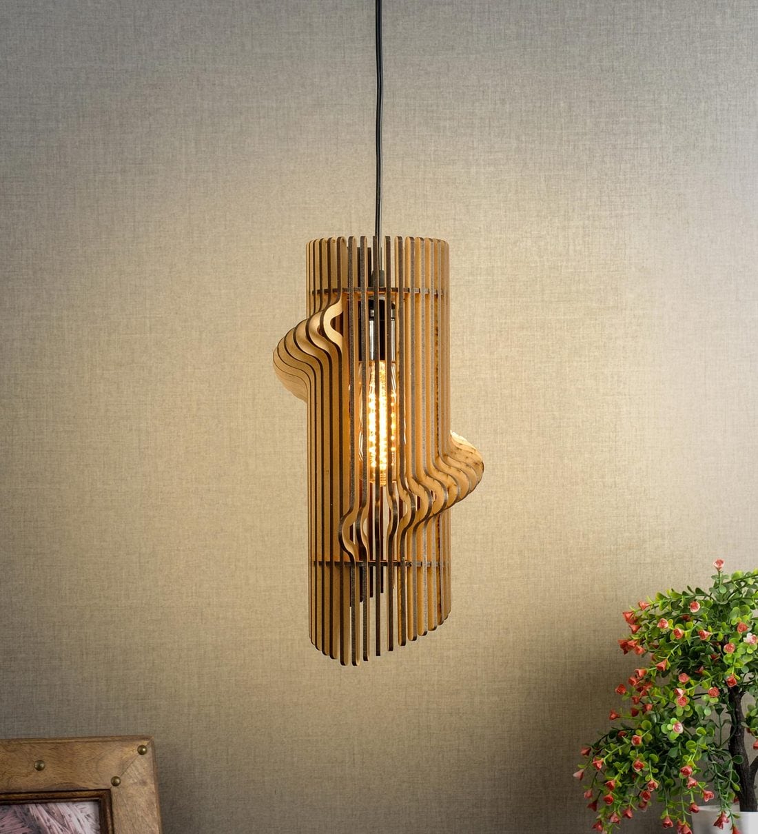 Buy Stefan Brown MDF Hanging Light by Kapoor LampShades at 34% OFF by ...