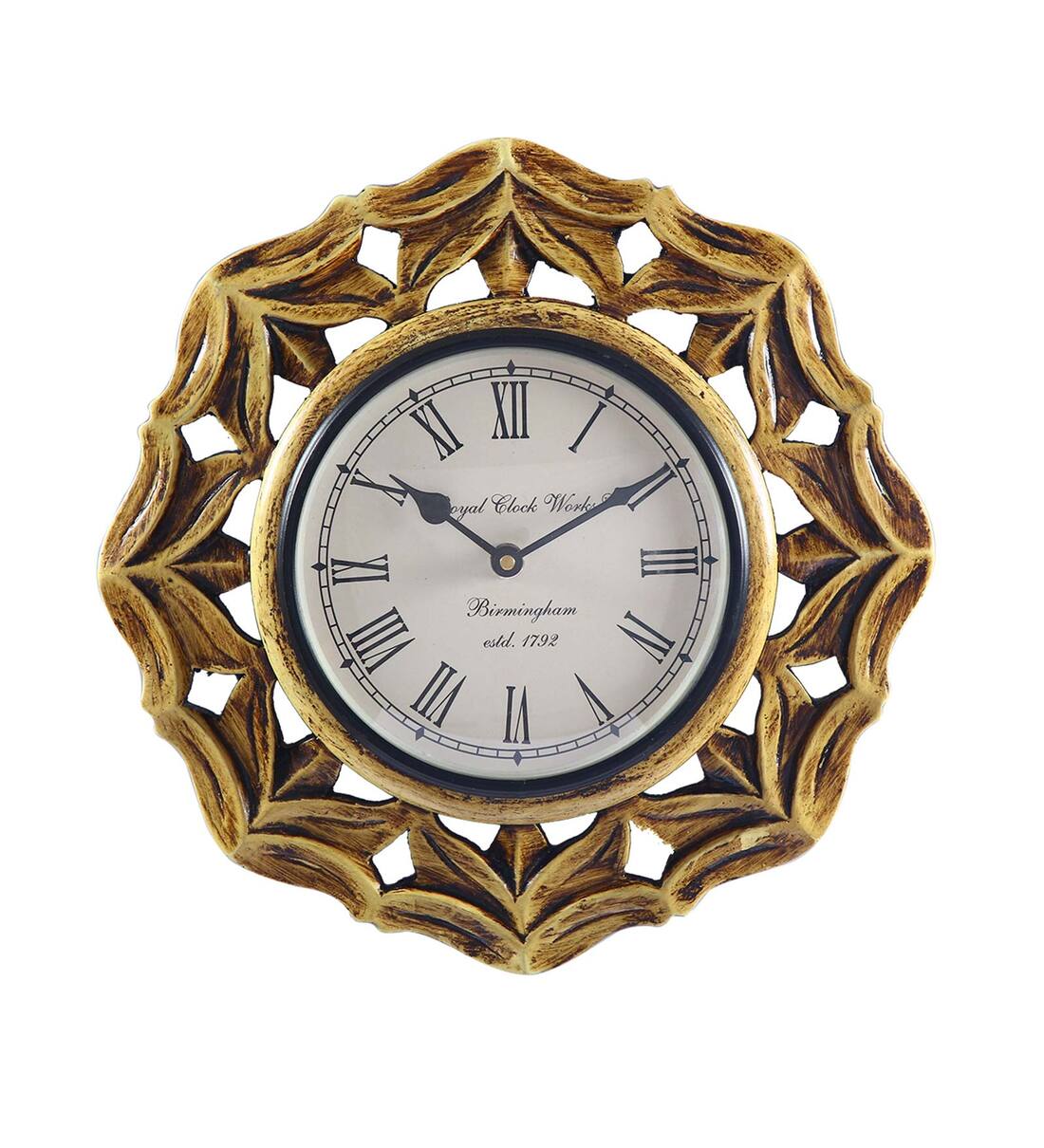 Buy Brown MDF Wall Clock by Aapno Rajasthan Online - Modern Wall Clocks ...