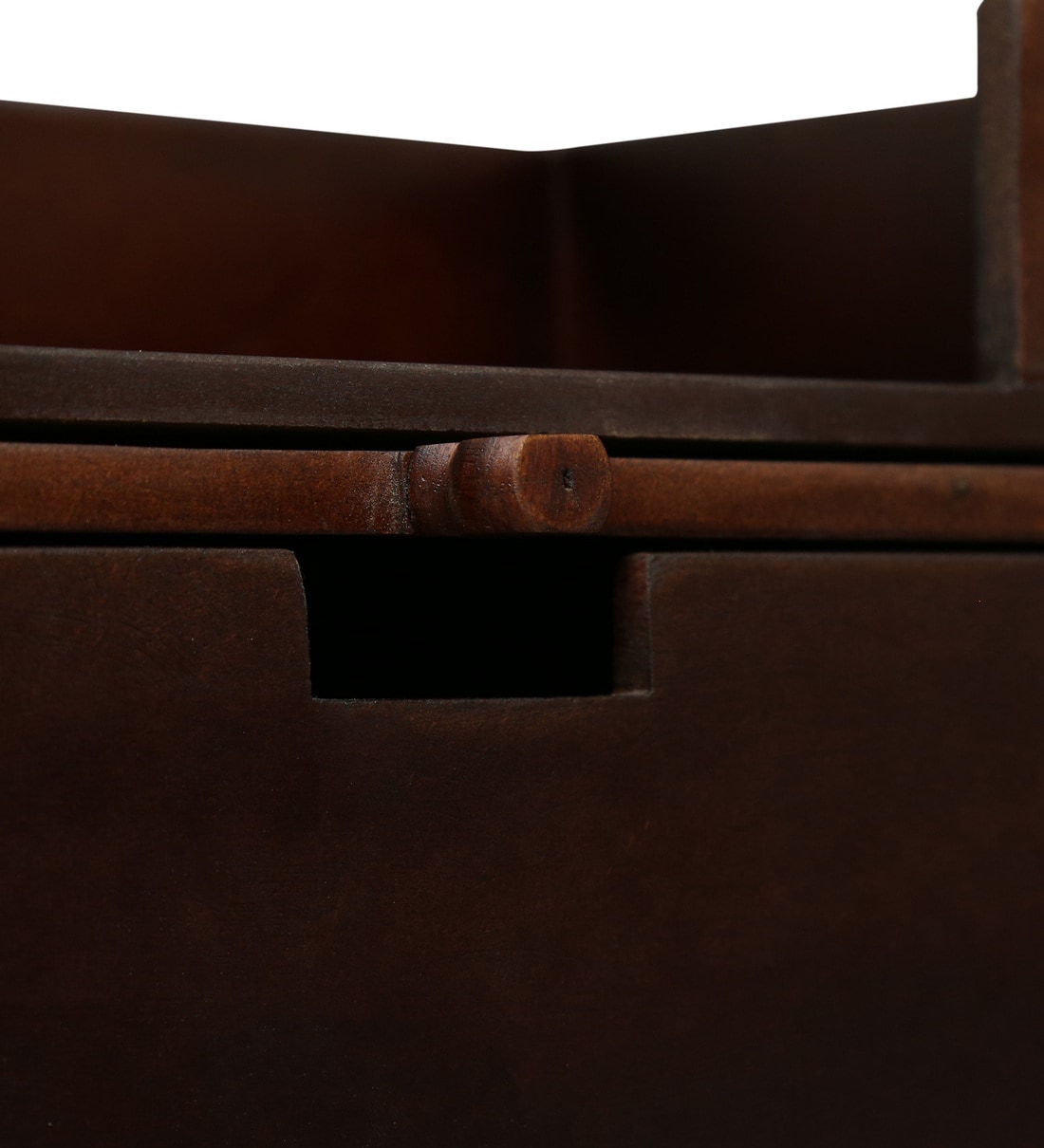 Buy Brown Pine Wood Pooja Mandir Without Door By D Dass Online - Pooja ...