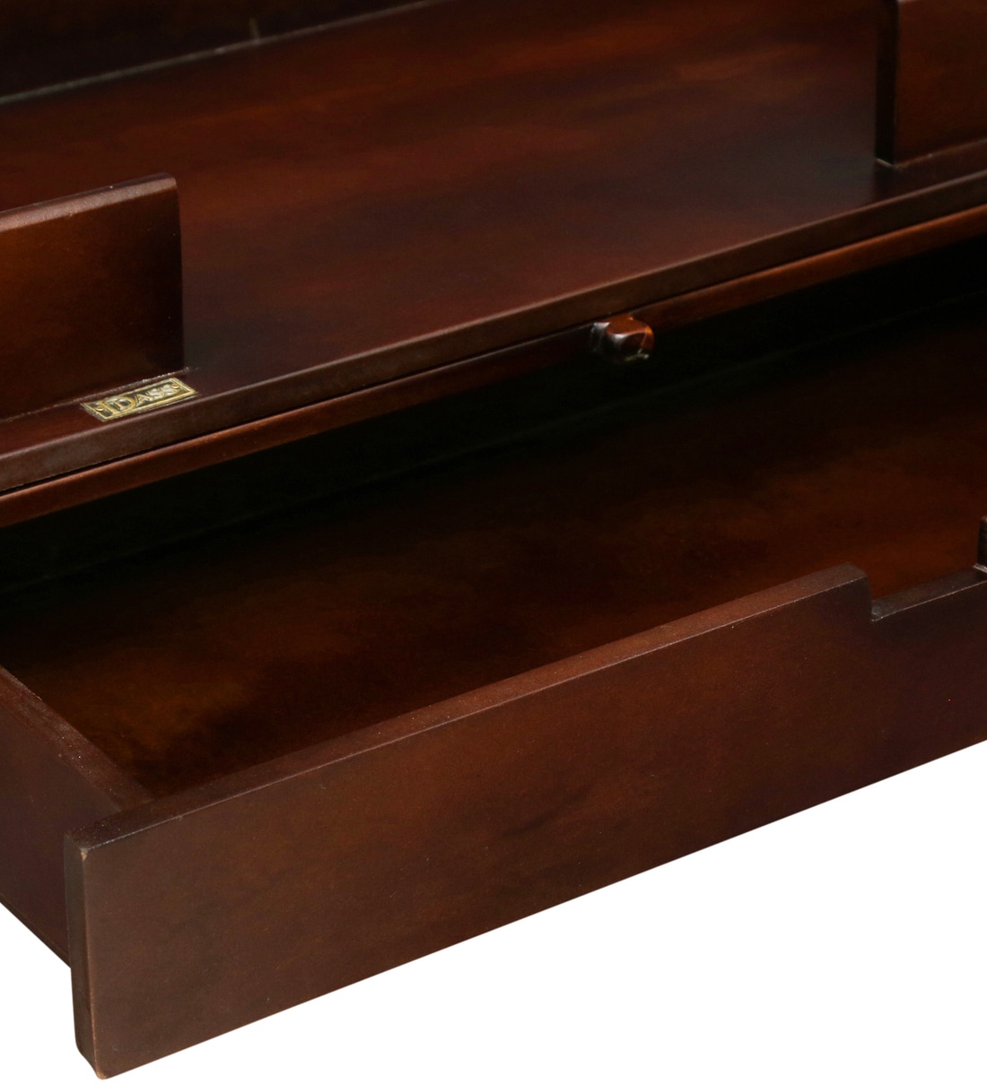 Buy Brown Pine Wood Pooja Mandir Without Door By D Dass Online - Pooja ...