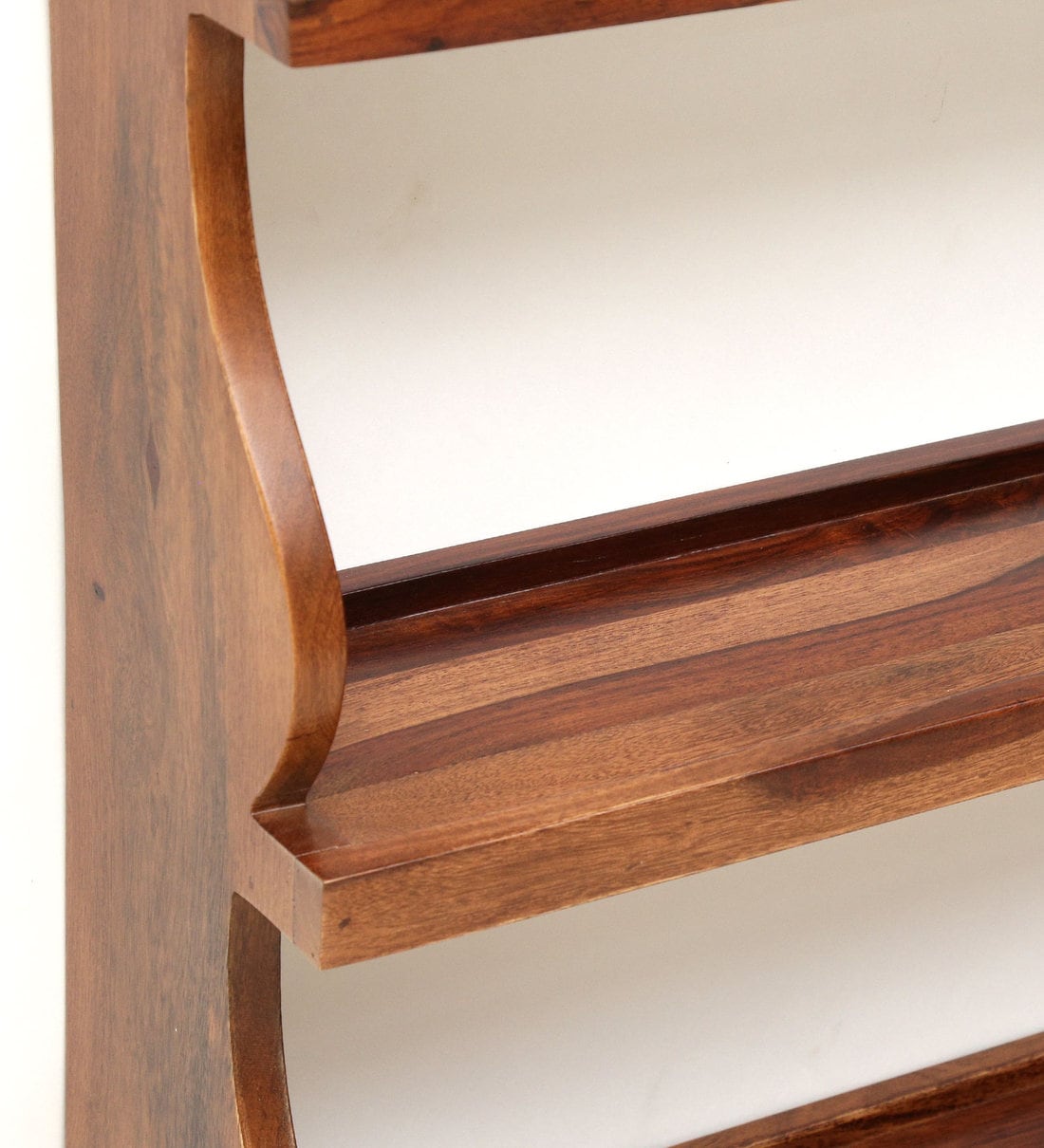 Buy Sheesham Wood Book shelf in Rustic Finish by Wooden Mood Online ...