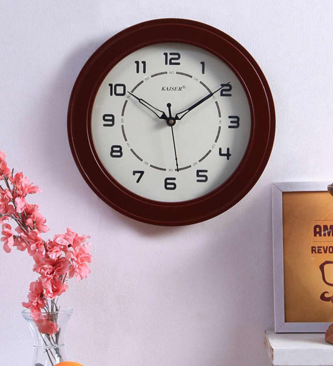 Buy Brown Solid Wood Analog Wall Clock by Kaiser at 28% OFF by Kaiser ...