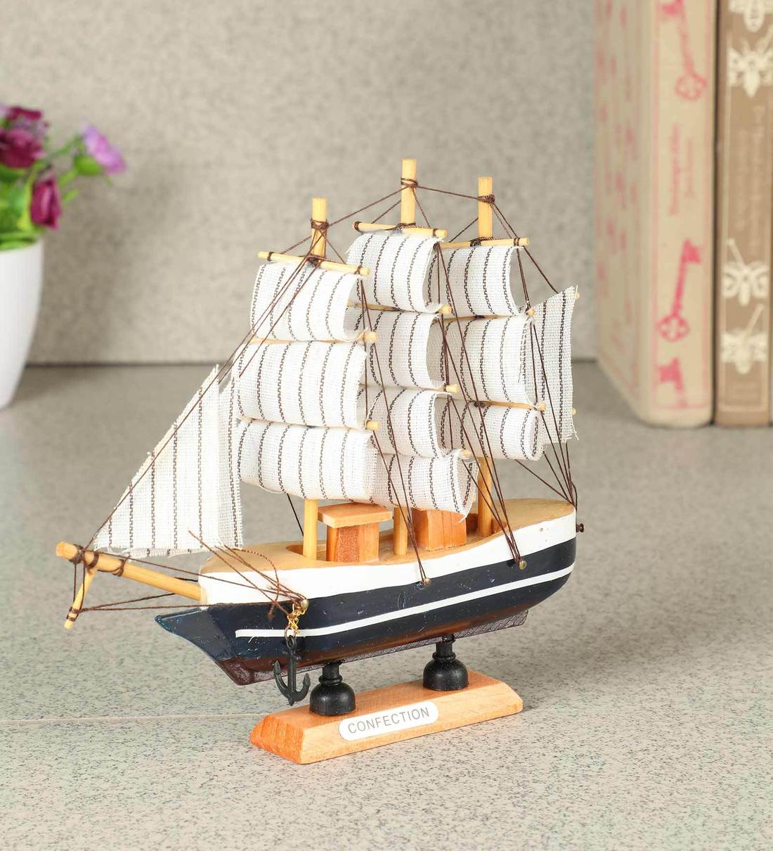 Buy Brown Wood Hand Crafted Ship Miniature by Exim Decor at 30% OFF by ...